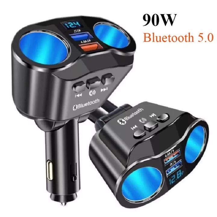 (Local Seller) KEBETEME Car Charger MP3 Bluetooth FM Music Player QC3.1 ...