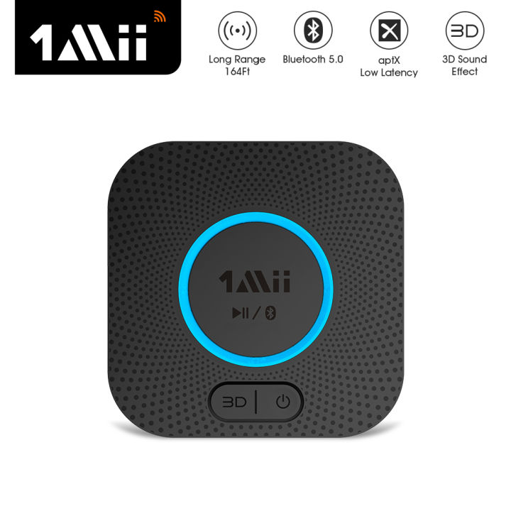 1Mii B06 Plus Bluetooth 5.0 Audio Receiver aptX LL HD 3D 2RCA 3.5mm ...