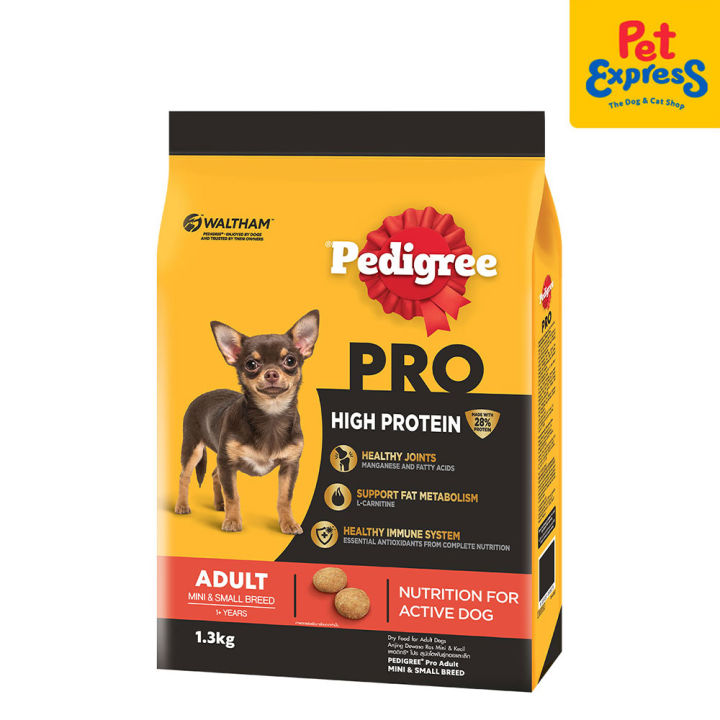 Pedigree Pro Adult High Protein Mini and Small Breed Beef and Lamb Dry ...
