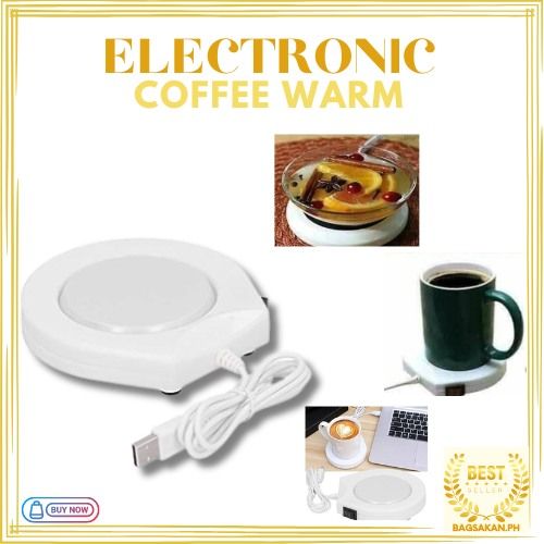 Electric Coffee Warmer Cup Smart Heater Mug Heating Coaster Office Desk ...