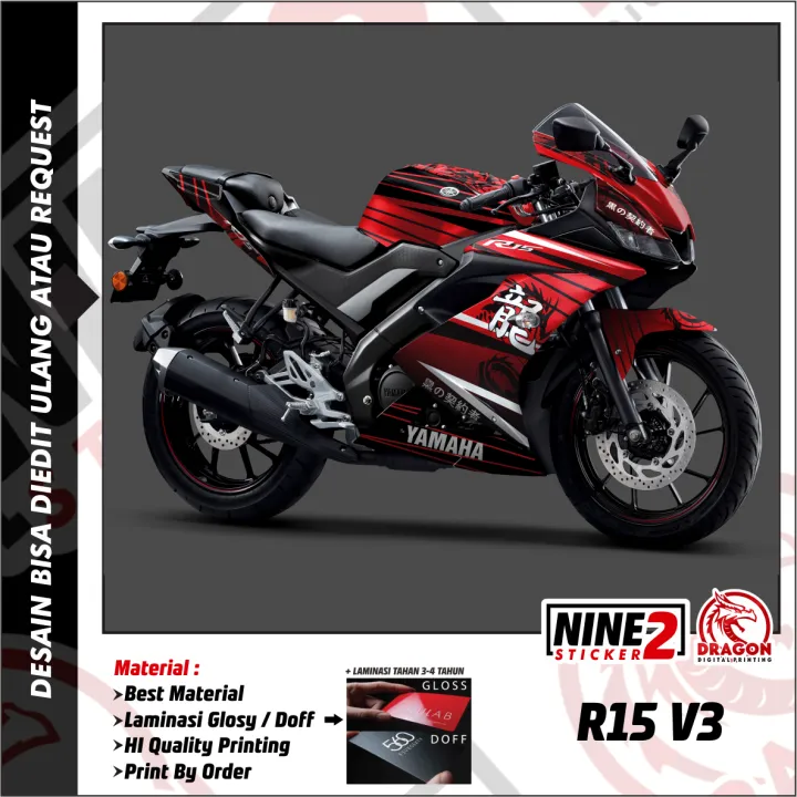 STICKER R15 V3 DECAL R15 V3 STRIPING R15 V3 FULL BODY STIKER R15 V3 ...