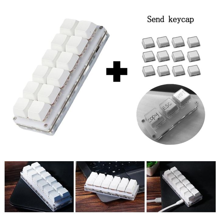Portable mini 12 Keys Keypad DIY Shortcut Keyboard function Keyboard ...