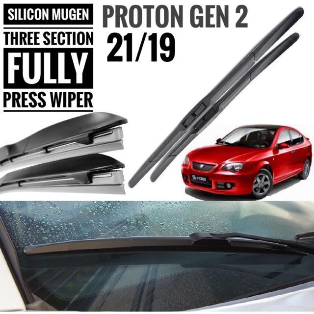 2Pc Proton Gen 2 Gen2 Silicon Wiper Car Mugen Wiper Three Section Fully ...
