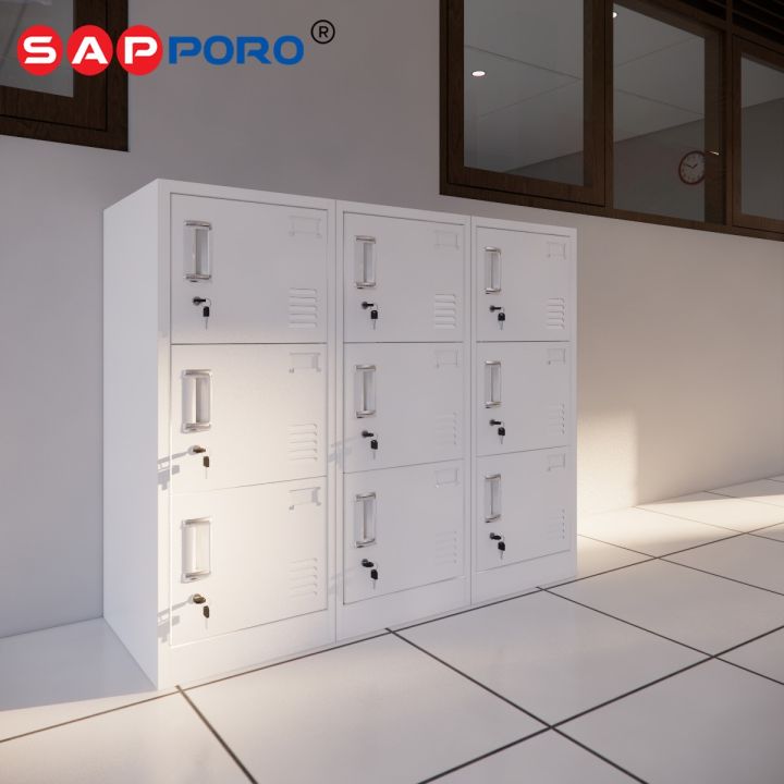 SAPPORO BREMEN 9 - Loker Besi 9 Pintu | Steel Locker 9 Doors | Lazada ...