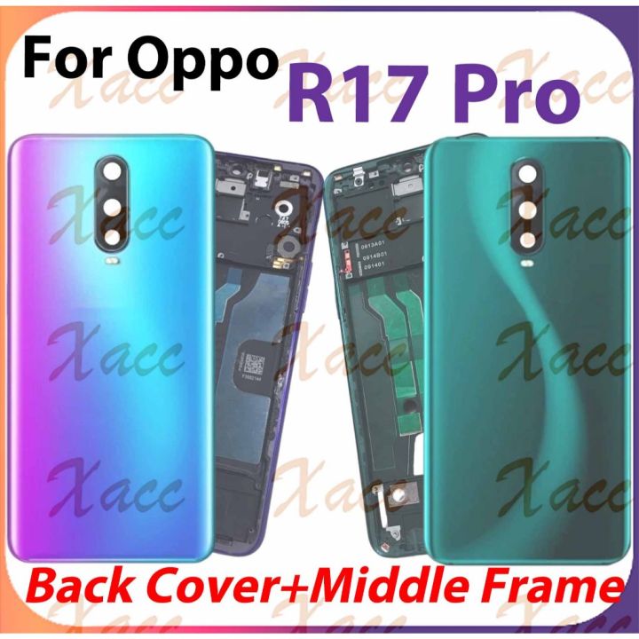 For Oppo R17 pro Battery Back Cover Full Set with Middle Frame Buttons ...