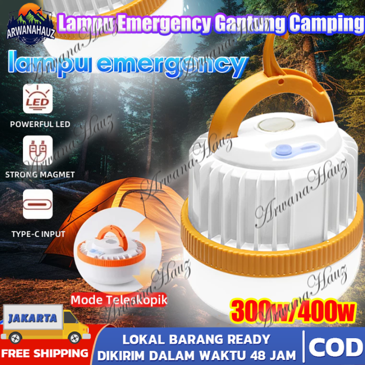 Lampu Emergency Gantung Camping Lamp lampu gantung Bohlam Multifungsi Lampu Gantung Garansi 3 ...