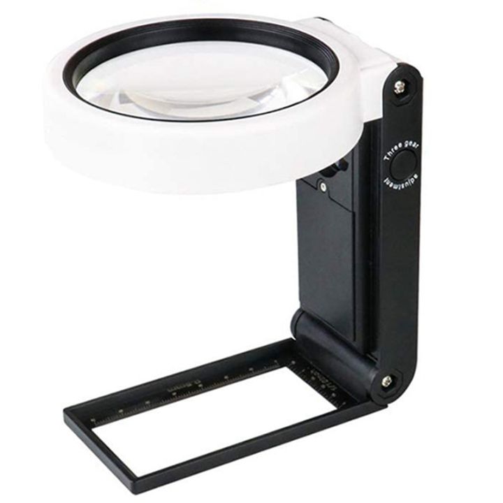Magnifying Glass with Light and Stand, Hands Free Handheld 6X 25X ...