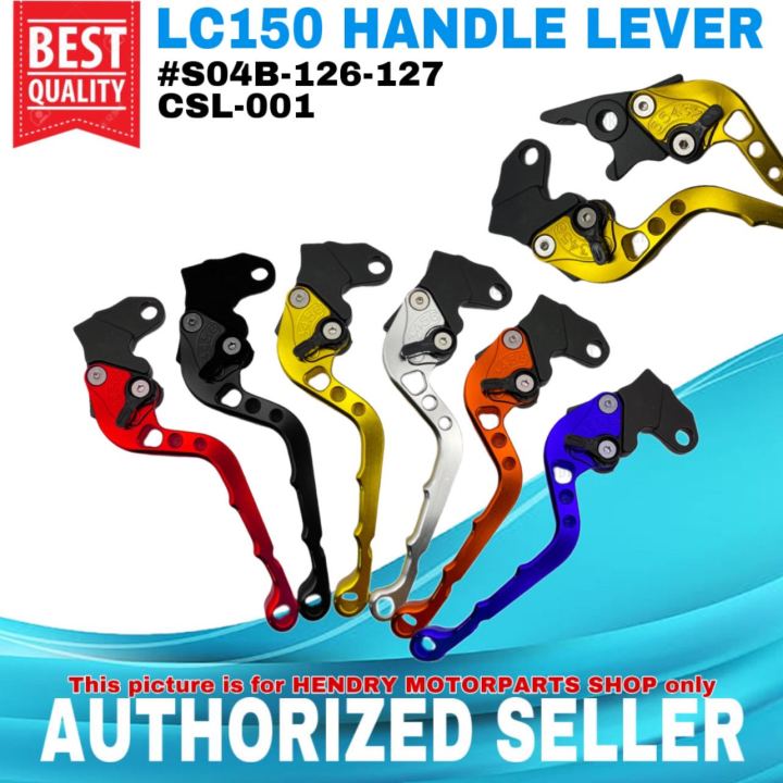 HDR YAMAHA LC150 / LC 150 ALLOY BRAKE AND CLUTCH HANDLE LEVER SET FOR ...