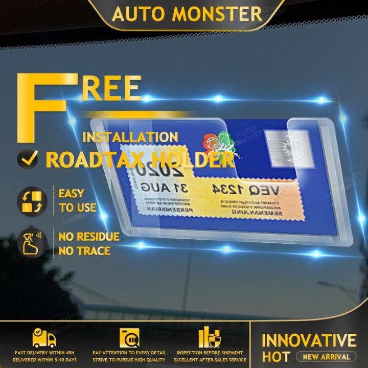 Simple ten Transparent Roadtax Holder Roadtax Sticker Removable ...