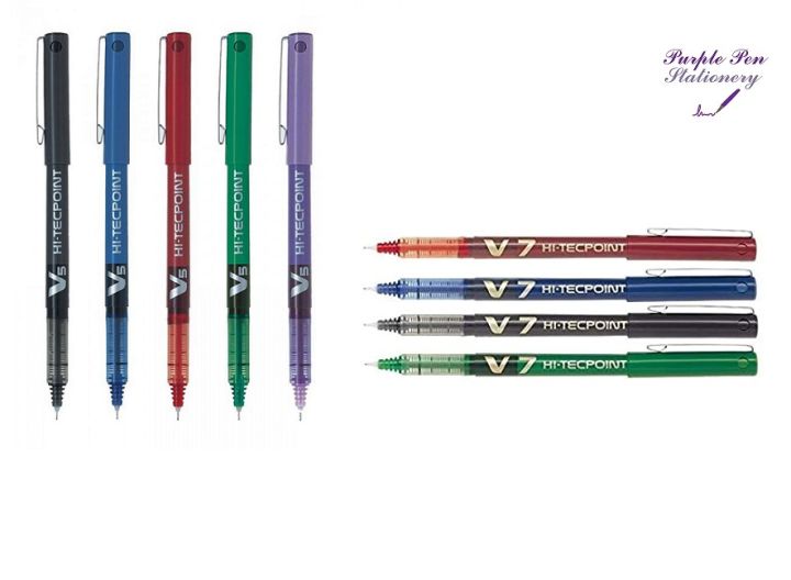 Pilot Signpen Hi-Tecpoint V5/V7 Liquid Ink Rollerball pen Sold Per ...