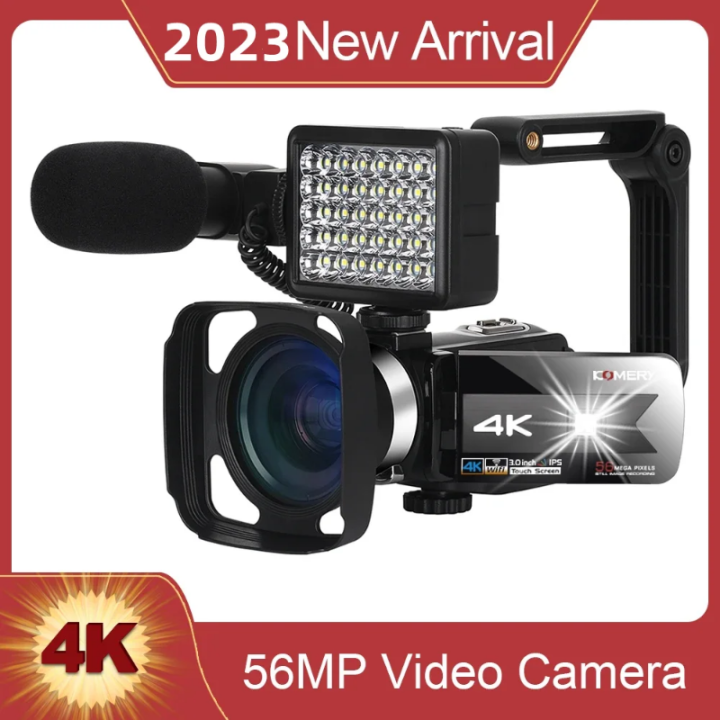 KOMERY New Release Video Camcorder 4K WiFi Night Vision 56MP Built-in ...