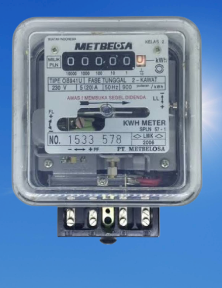 Meter Listrik Kwh Meter Listrik Pln Meteran Listrik Rumah | Lazada ...