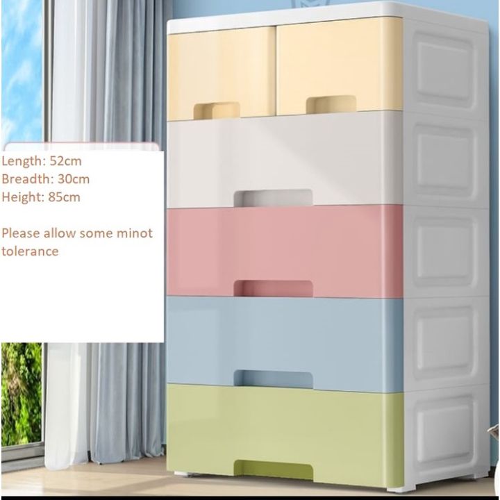 (SG Ready) Colourful 5/6 Tiers Plastic Cabinet / Drawers | Lazada Singapore