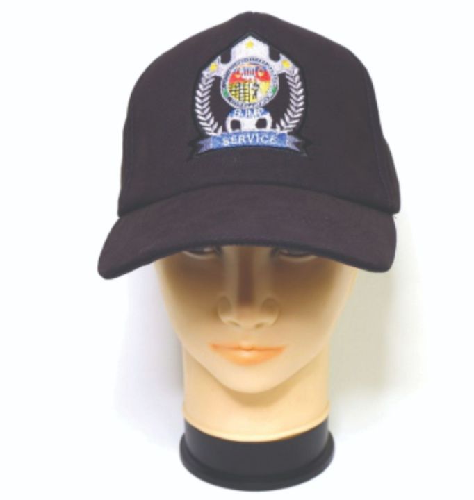 BJMP Bull Cap, GOA, Black Color with Front and Back Computerized ...