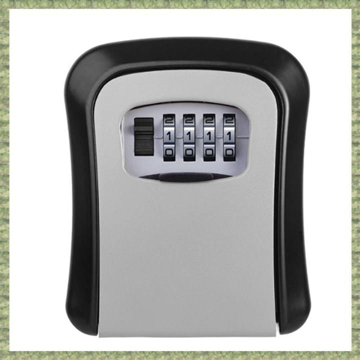 Wall Mount Key Lock Box 4 Digit Password Code Security Lock for Home ...