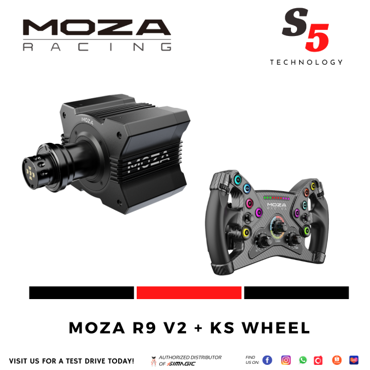 Moza R9 direct drive / Moza R9 Wheelset / RS steering wheel / Moza CS ...