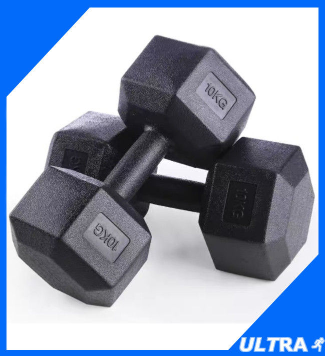 Hexagon Dumbbell Set 5 10 15 20 kg (2 x 2.5kg / 5kg / 7.5kg / 10kg ) Weight Training Workout ...