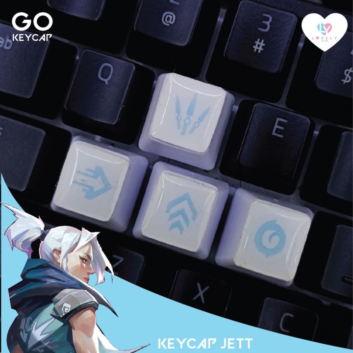 Keycaps PBT Valorant Ability Jett | Lazada Singapore