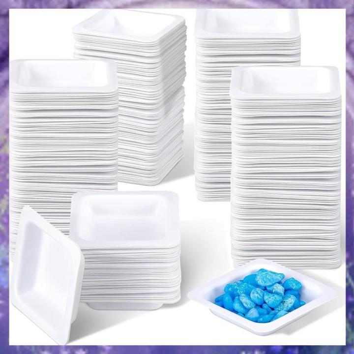 (FTPU) 200 Pcs Weigh Boats Small 7 Ml Plastic Disposable Trays for ...