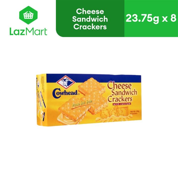 Cowhead Cheese Sandwich Crackers 190g (23.75g x 8) | Lazada PH