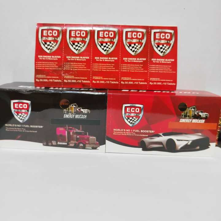 PENGHEMAT BAHAN BAKAR ECO RACING MOBIL BENSIN & DISEL SOLAR 1 BOX ISI ...
