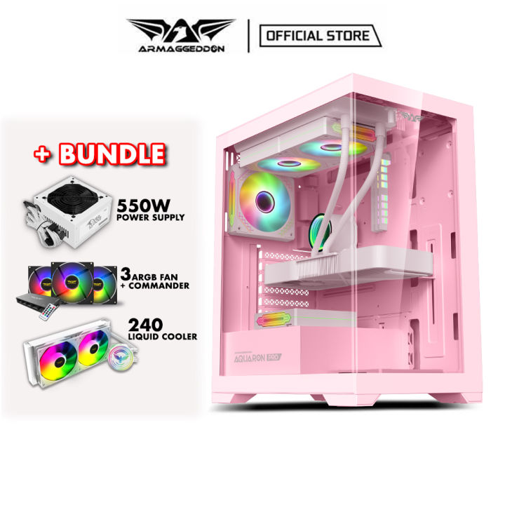 Armaggeddon Aquaron PRO ATX Transparent view Gaming Casing Chassic PC ...