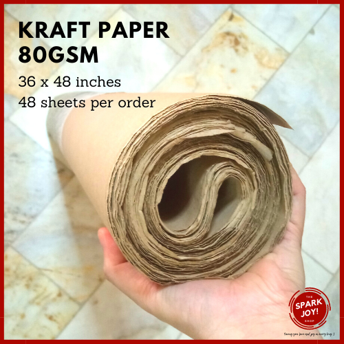 48 sheets large brown pattern paper, Kraft paper, gift wrapping paper ...