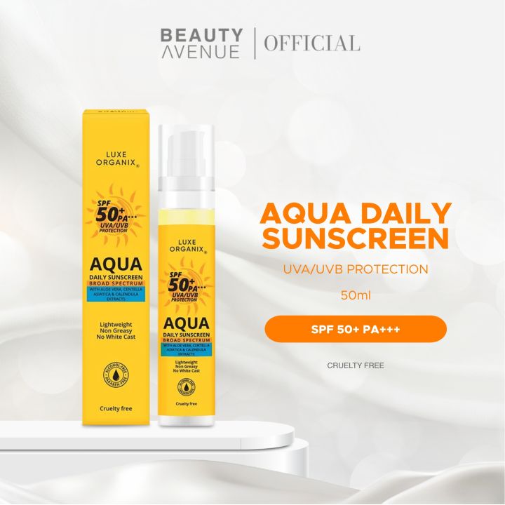 Luxe Organix Aqua Daily Sunscreen 50mL | Lazada PH