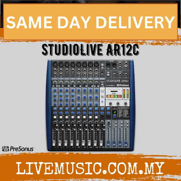 PreSonus StudioLive AR12c Mixer and Audio Interface with Effects (AR ...