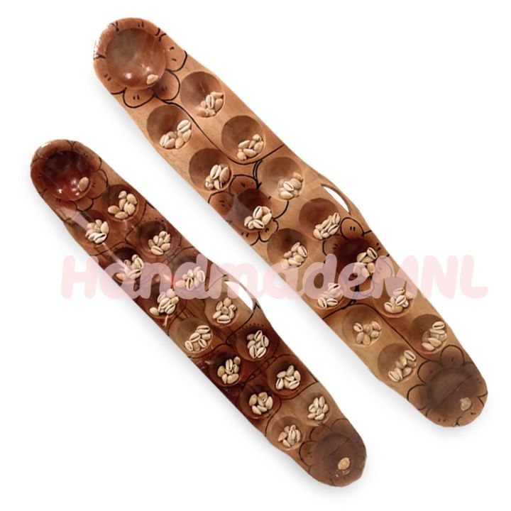 Sungka With Free Sigay Shells Wood Sungka Sowing Game Philippine ...