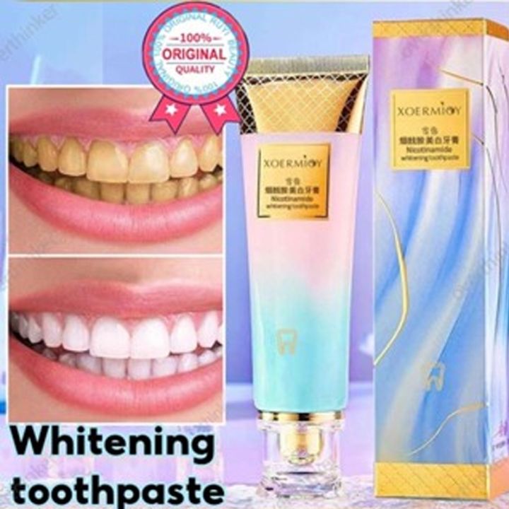 【100% LEGIT Onhand】 niacinamide whitening toothpaste for yellowish ...