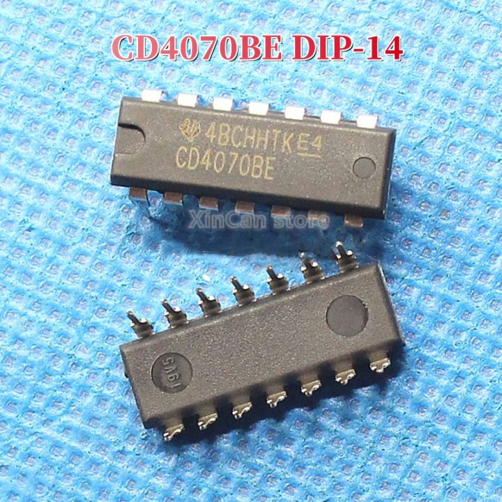 วงจรรวม CD4070BE ลอจิกชิป DIP14แบบ DIP-14 CD4070จำนวน5ชิ้นของแท้ใหม่ ...