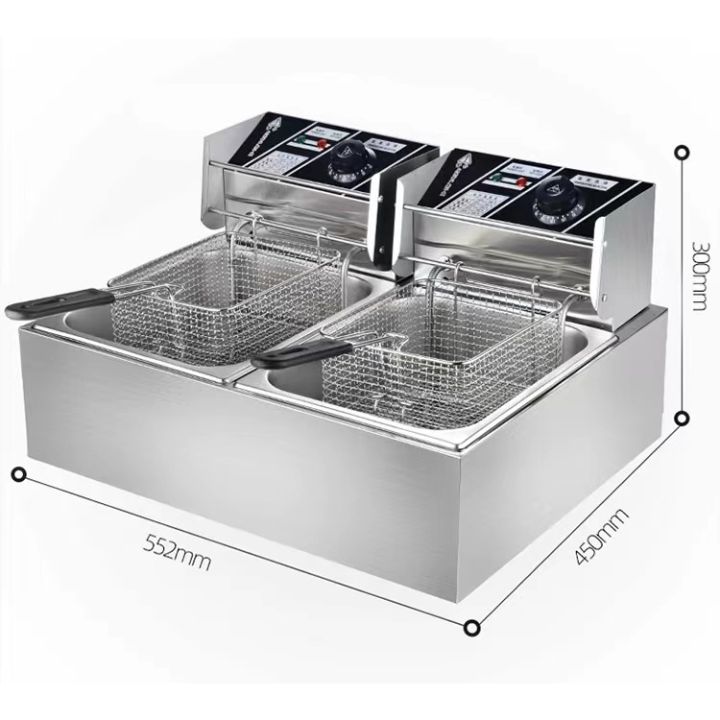 Commercial Electric Deep Electric Fryer Stainless Steel Frying Machine ...