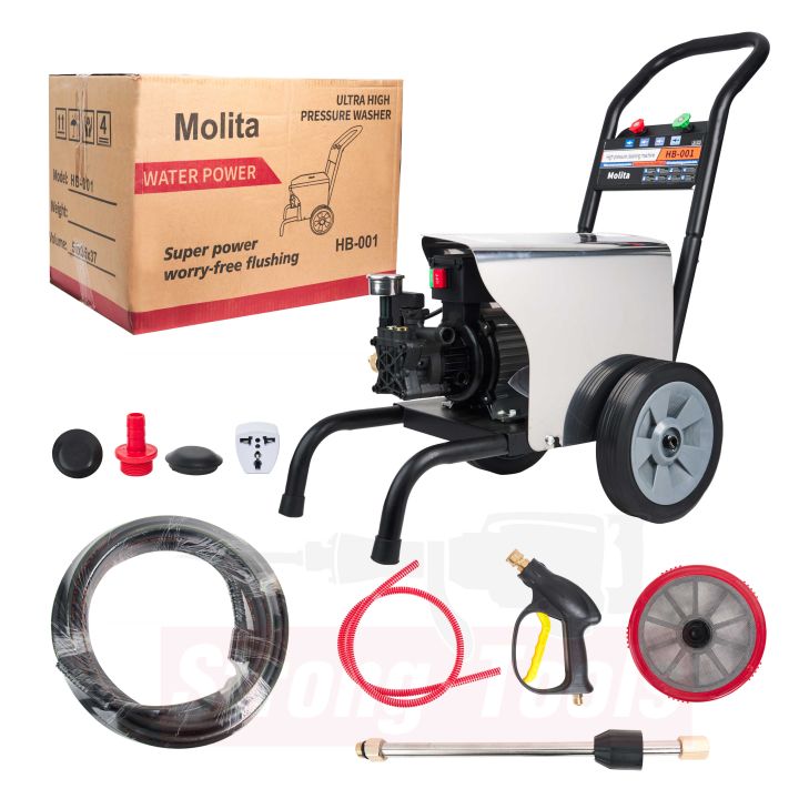 Molita เครื่องฉีดน้ำแรงดันสูง ปั๊มน้ำแรงดันสูง 350 บาร์ 3500 วัตต์ ...