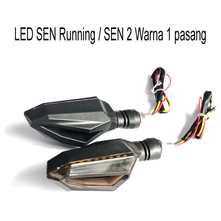 Lampu Sein Led 2 in / Sein Running 2warna Lampu Sen Dan Senja Motor Sport Dan Matic Universal ...