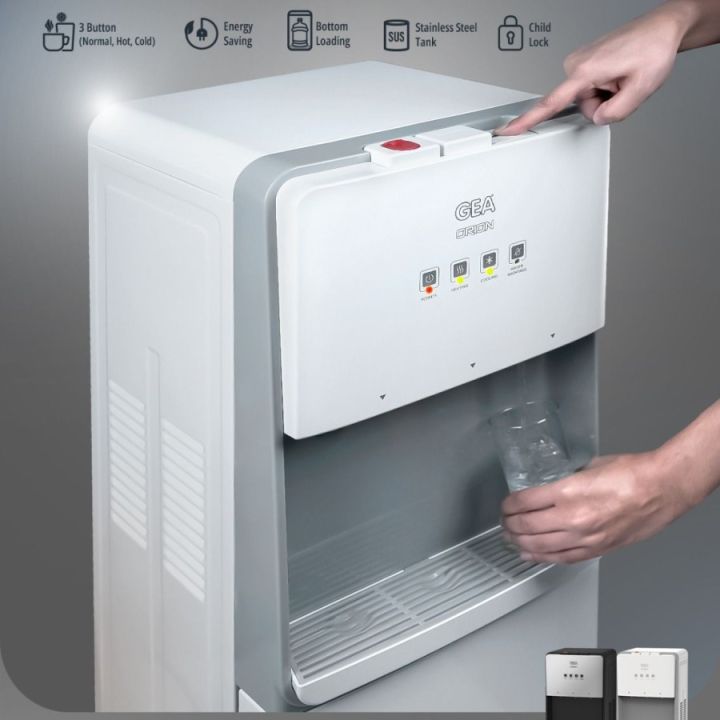 GEA Dispenser ORION galon bawah Kompresor HITAM / PUTIH | Lazada Indonesia