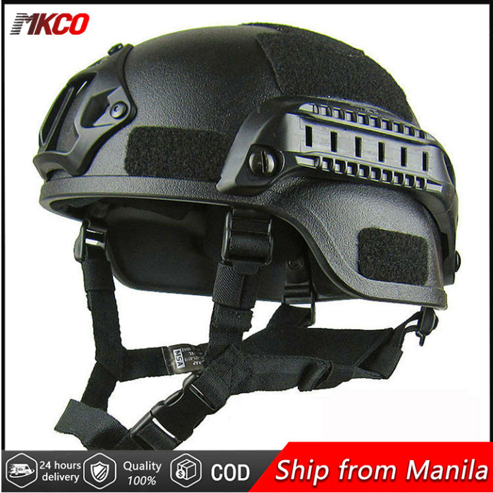 MKCO Light fast tactical helmet military fan water cannon helmet special goggles guide ...