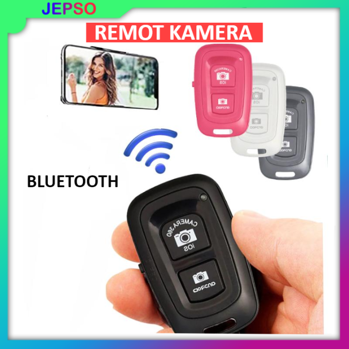 REMOT KAMERA BLUETOOTH REMOT SHUTTER KAMERA JARAK JAUH / REMOTE SELFIE ...