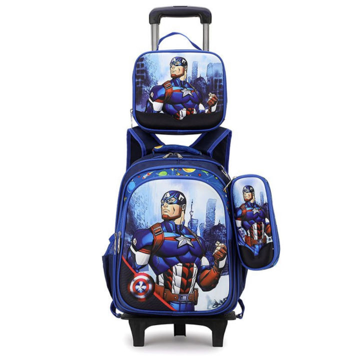 MEET&LOVE 3 in 1 School trolley bag 16inch KIDS CHARACTER TROLLEY BAG ...