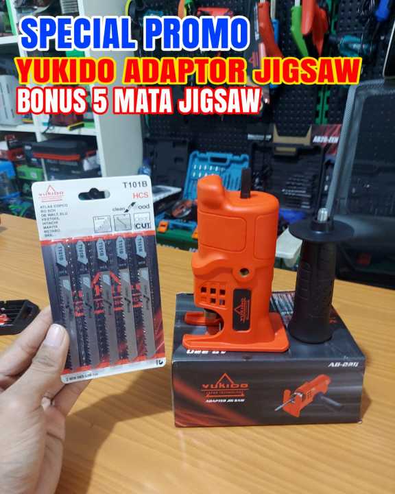 NEW PROMO YUKIDO Adapter Bor Ke Gergaji Converter Drill Adaptor Mesin ...