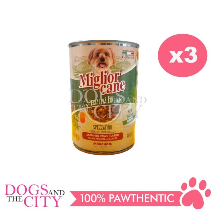 Miglior Cane Le Specialita Italiane Stew Chunks in Sauce with Beef Dog ...
