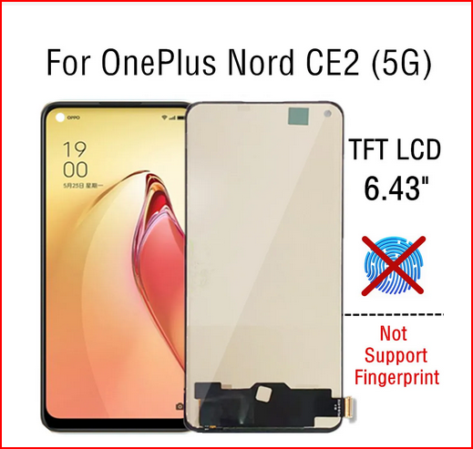 original/tft LCD For OnePlus Nord CE 2 5G LCD Display Touch Screen Digiziter Assembly Repair For ...