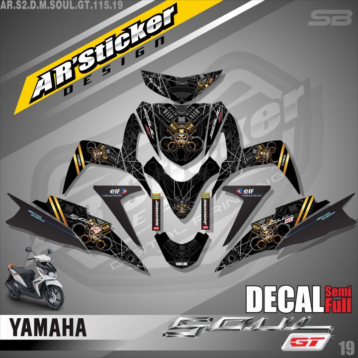 Sticker Decal Full Body Mio Soul Gt - Stiker Decal MIO SOUL GT 115 Lis ...
