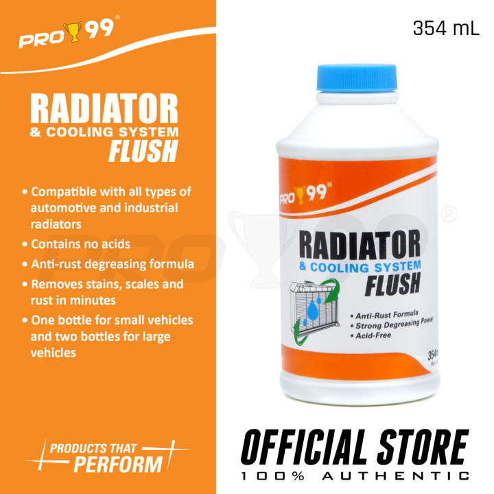 PRO-99 Car Radiator & Cooling System Flush Cleaner, 354ml Pro99 PRF ...