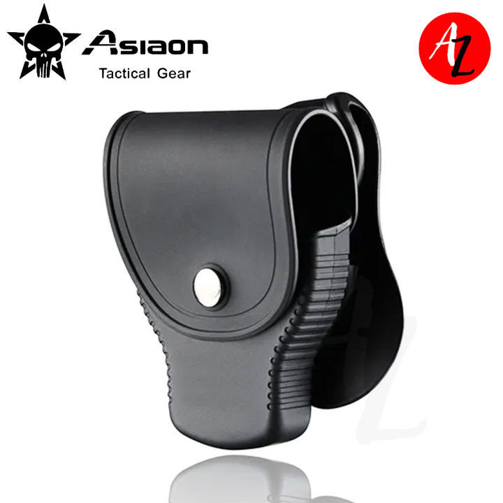 Open Top Polymer Handcuff Pouch Holster Paddle Belt with Lid for Posas ...