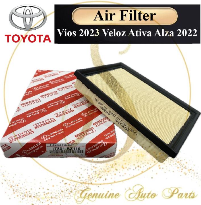 (100% ORIGINAL) TOYOTA ENGINE AIR FILTER VIOS 2023 VELOZ PERODUA ATIVA 1.0 TURBO ALZA 2022 17801 ...