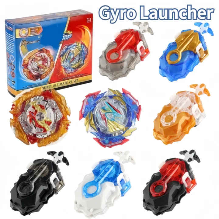 6 Colors LR Gyro Launcher Battle Burst with Launcher Gyro Rotating Best ...