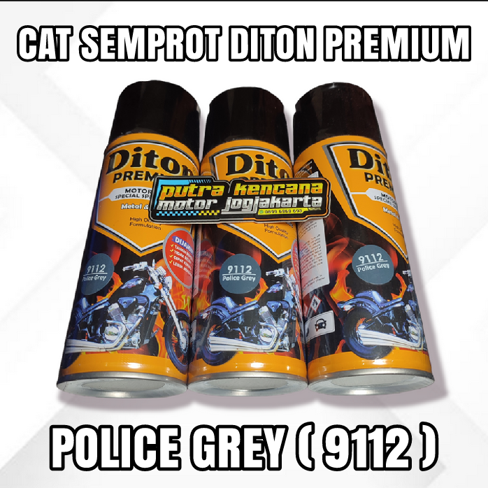 CAT SEMPROT DITON PREMIUM - POLICE GREY ( 9112 ) - CAT BODY MOTOR ...