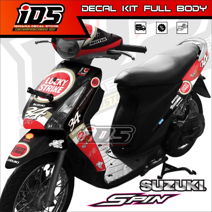 Decal Suzuki SPIN 125 Full Body Dekal Stiker SPIN 125 Full Body Desain ...