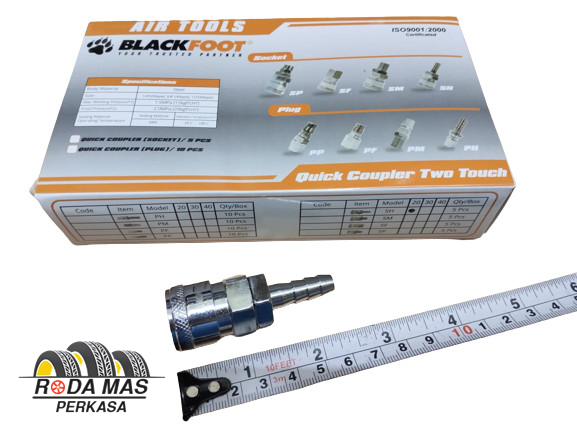 Rm - Quick Coupler Socket SH 20 Sambungan Selang Kompresor Recoil ...